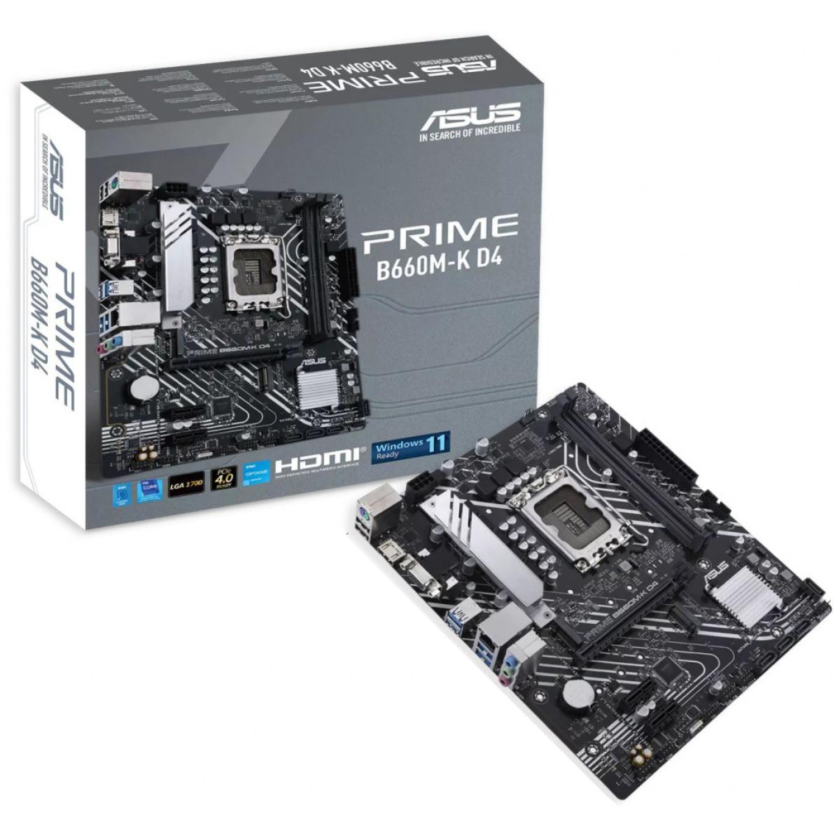 ASUS PRIME B660M-K D4 Intel 12th Gen Motherboard PCIe 4.0 DDR4 2xM.2 ...