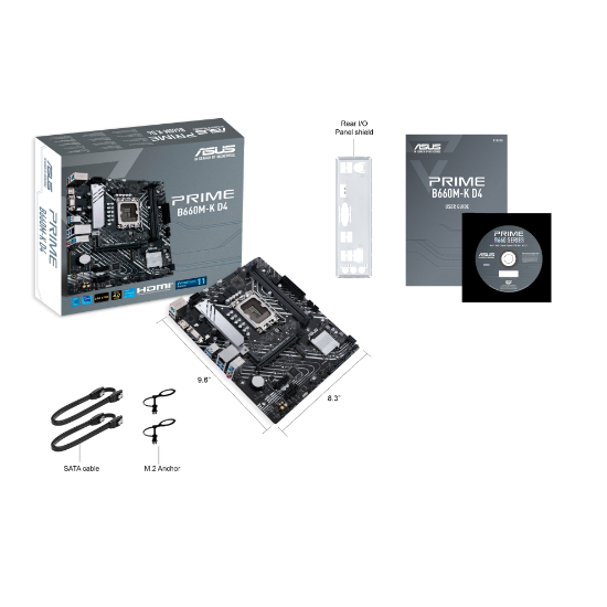 ASUS PRIME B660M-K D4 Intel 12th Gen Motherboard PCIe 4.0 DDR4 2xM.2 ...